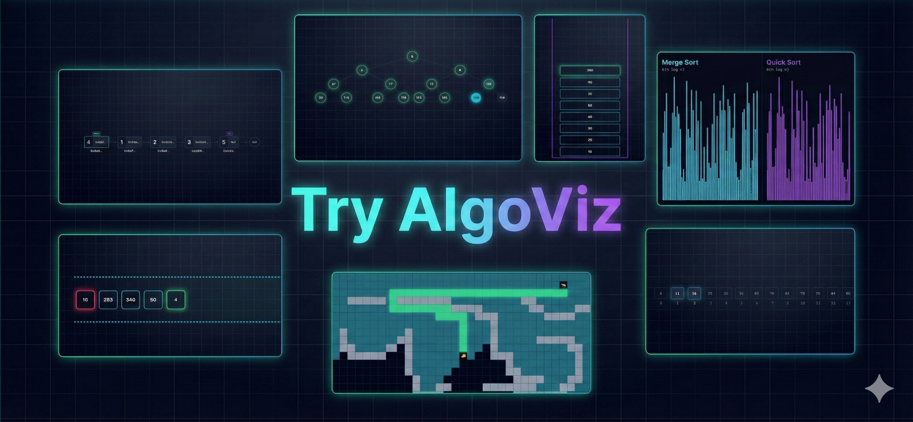 Try Algo Viz | Interactive Algorithm Visualizer